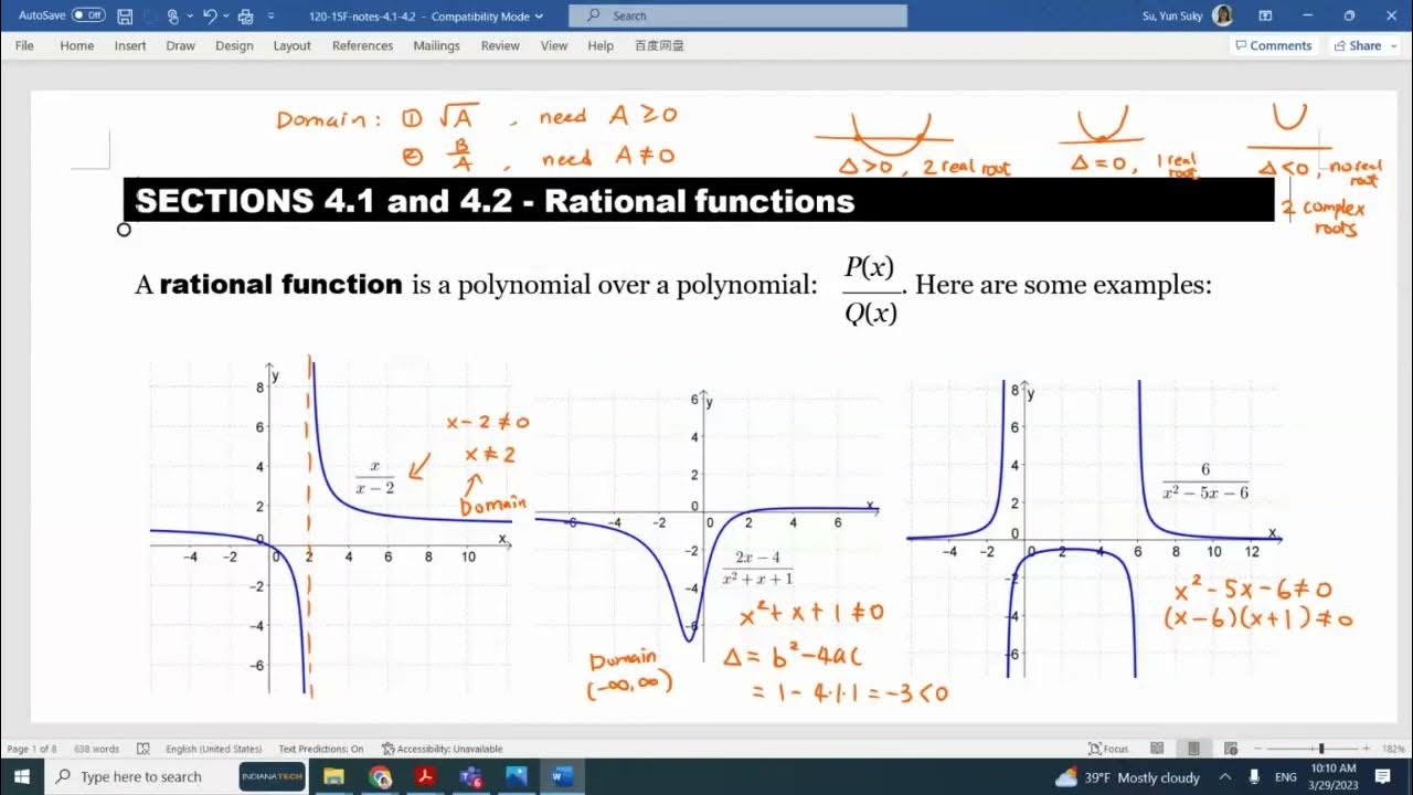 MA1030 Applied Algebra 10W - YouTube