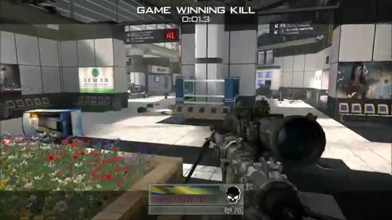 Great sniper gameplay on Terminal (Mw2 PC) - YouTube