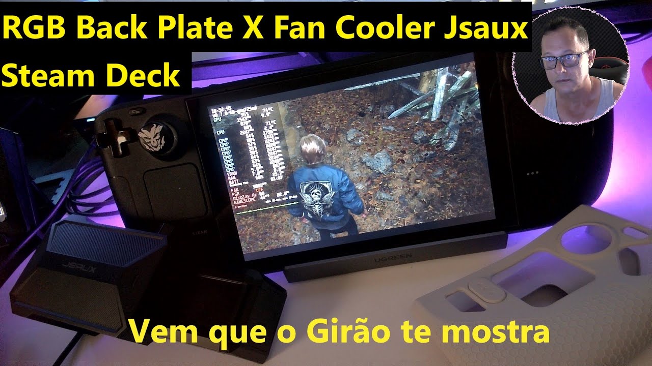 Steam Deck Back Plate X Fan Cooler Jsaux vem que o Girão te mostra ...