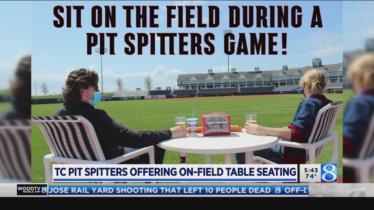 TC Pit Spitters offering on-field table seating - YouTube