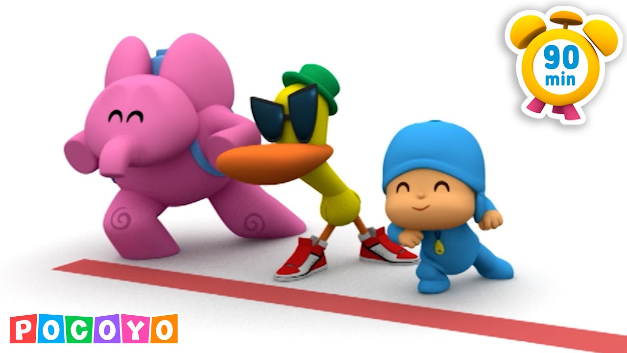 🏁 SPORTS & MORE - Pato's Sneaky Shoes! | Pocoyo English - Complete ...