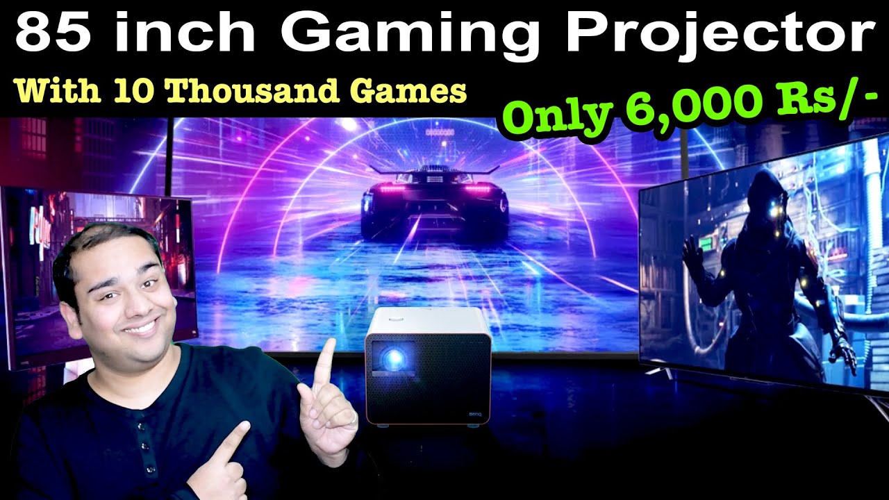 85 inch Gaming Projector With 10 Thousand Games - Only 6,000 Rs ...