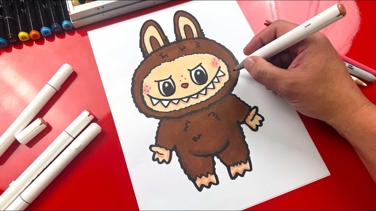 How To Draw Labubu - The Monsters - YouTube
