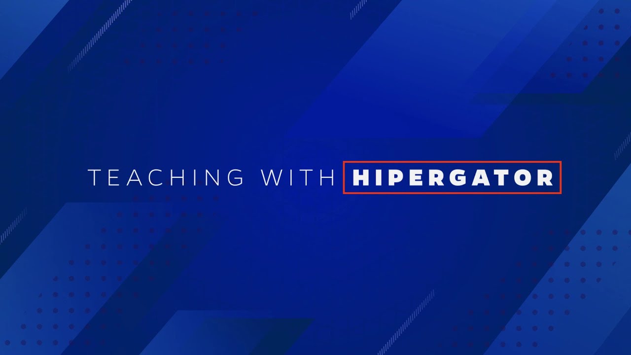 Teaching with HiPerGator - YouTube