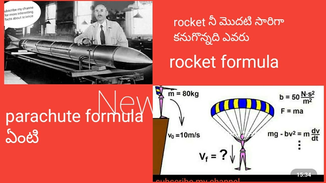 the world's first rocket creator and the formula of the parachute ...