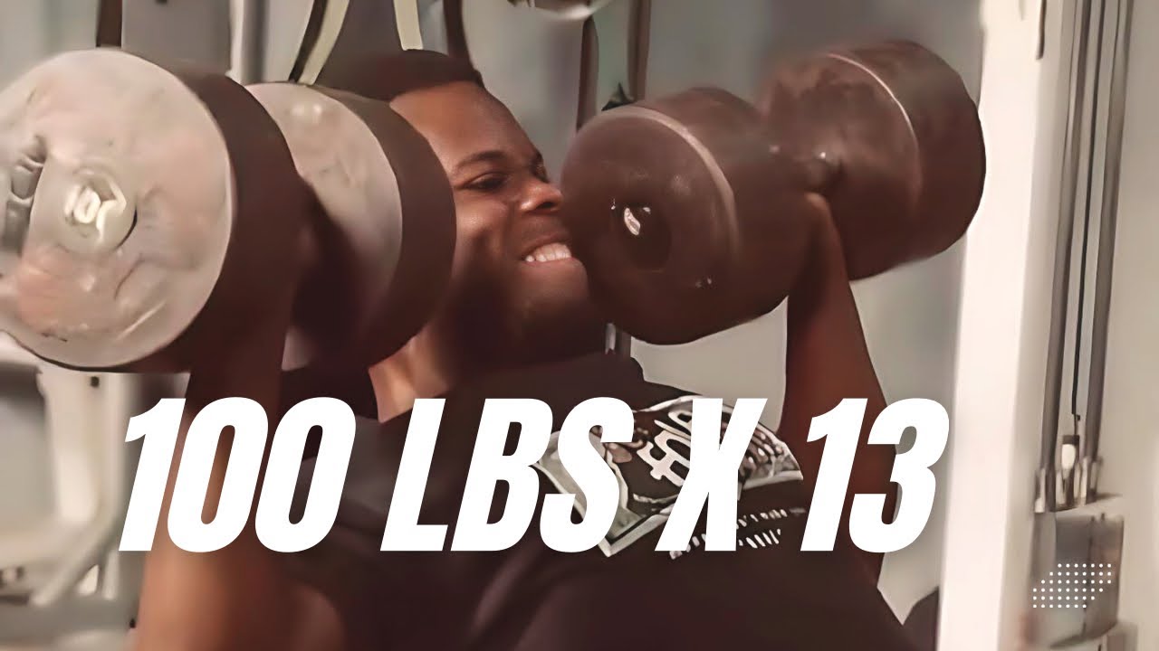 100 lbs x 13 - Seated Dumbbell Shoulder Press - YouTube