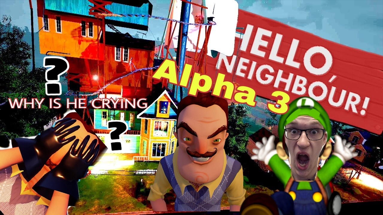 FREAKING RUN! | Hello Neighbor Alpha 3 Vision (Part 1/2) - YouTube