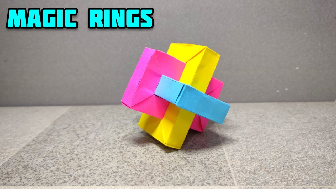 Origami Magic Rings | Origami Umulius Rectangulam | Paper craft - YouTube