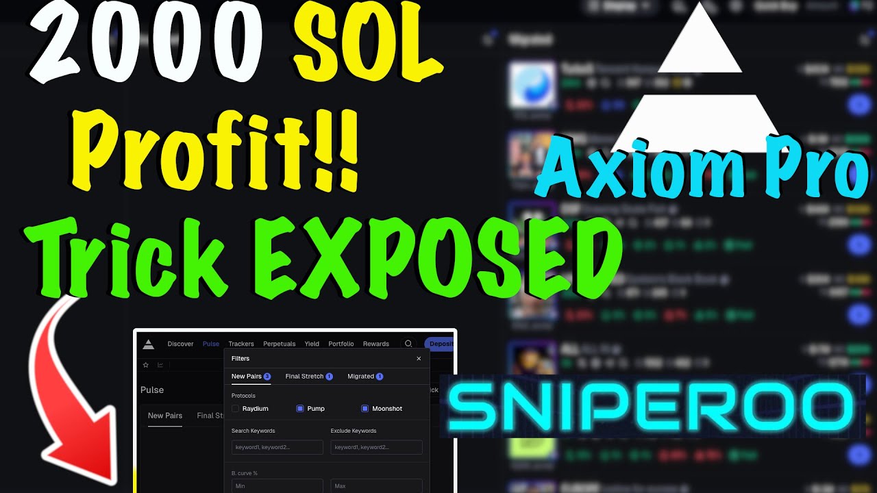 Axiom Trade Meme Coins Best Filter Trading Strategy That Made Me Over ...