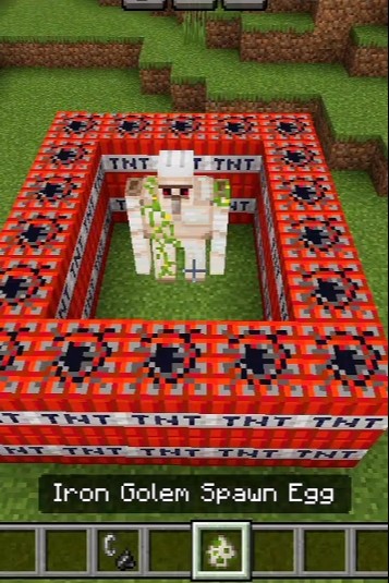 Minecraft Tnt Vs Iron Golem🤣#minecraft - YouTube