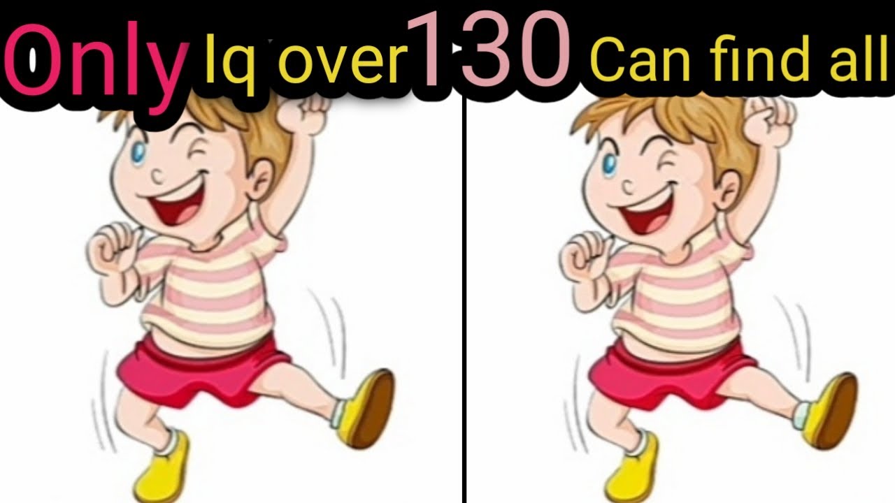find the difference : only iq over 130 can find all [Spot The ...
