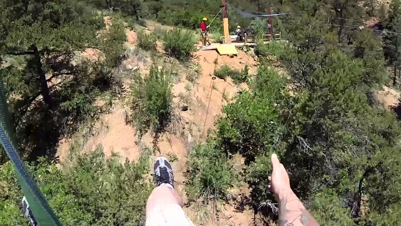 Trust Fall off the first Zip Line at Adventures out west in Colorado ...