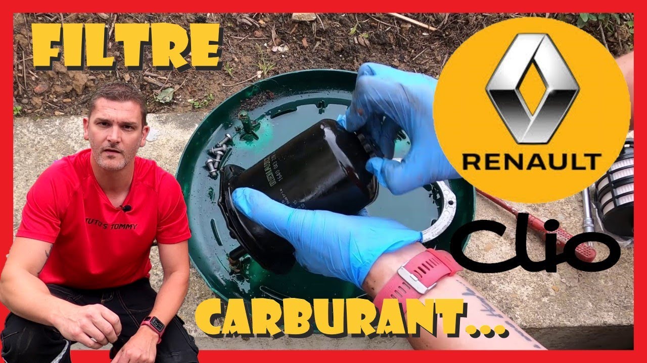 RENAULT Clio IV Mégane IV 1.5 DCI Remplacer filtre carburant ⛽ - YouTube