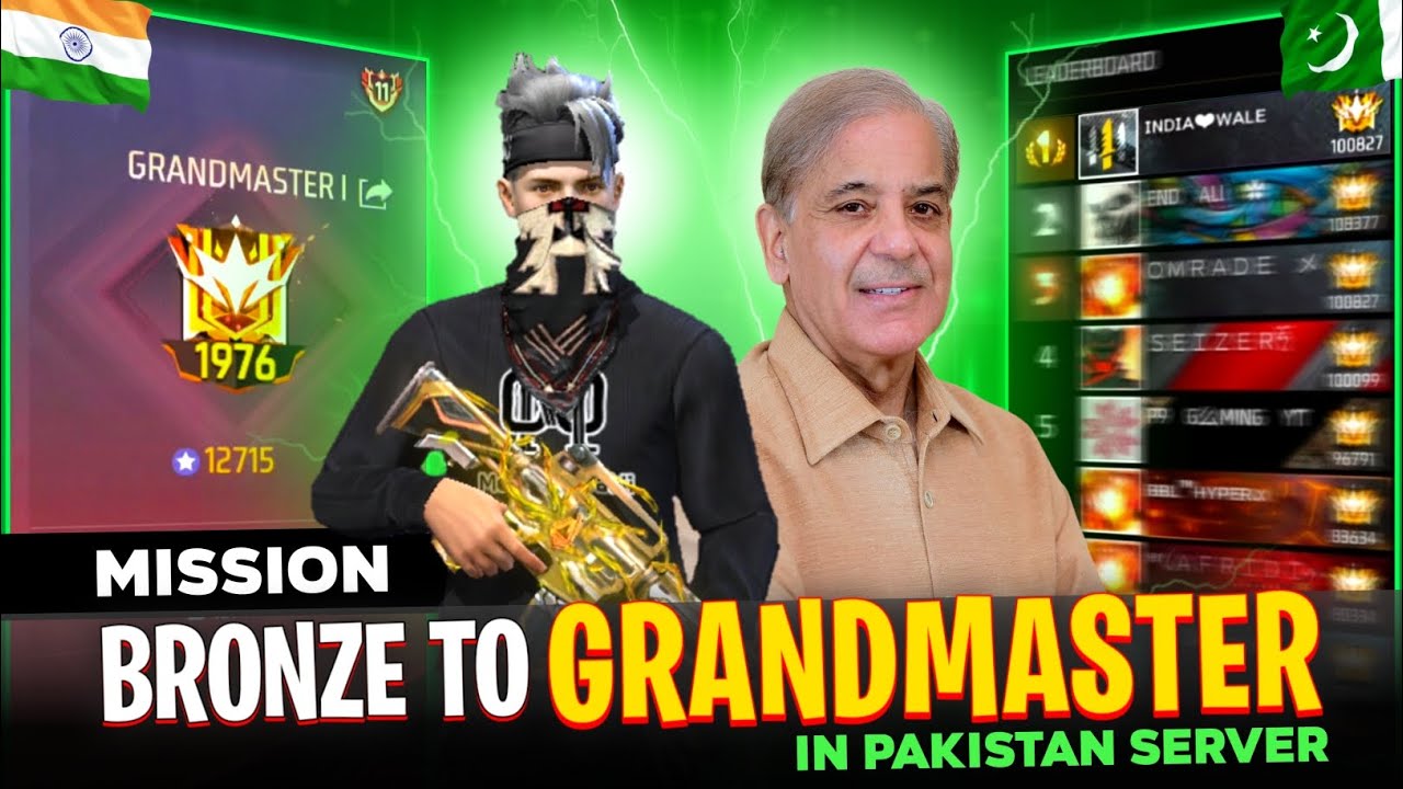 Bronze To Grandmaster in Pakistan Server | No Gun's Skin With 1 level I ...