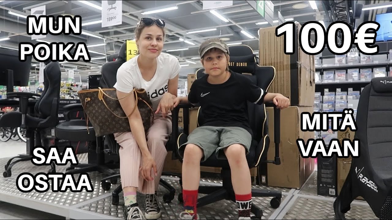 MUN POIKA SAA OSTAA MITÄ HALUAA 100€ - YouTube