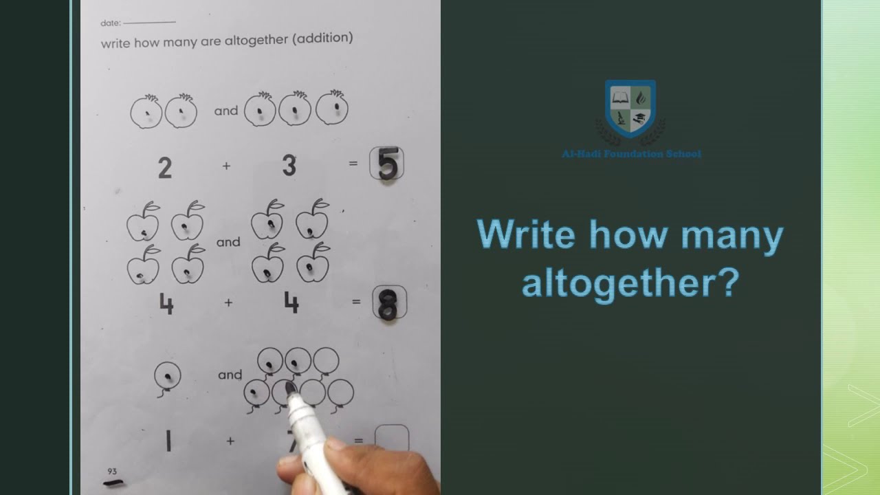 Nursery - Building Mathematics 1 - Write how many altogether - Page 93 ...