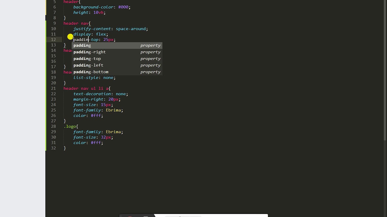 How To Create Navgation Bar For Html Css And Javascript Youtube 9198