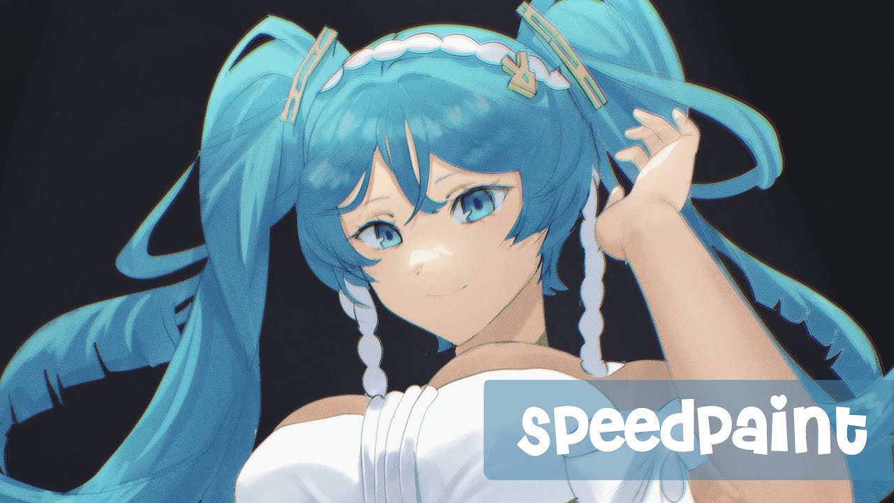 Hatsune miku// speedpaint - YouTube