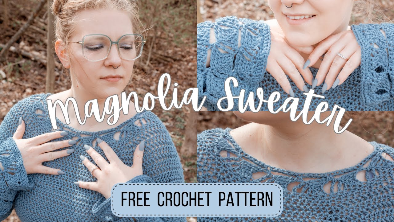 How to Crochet a Sweater: Magnolia Sweater -Free Crochet Sweater ...