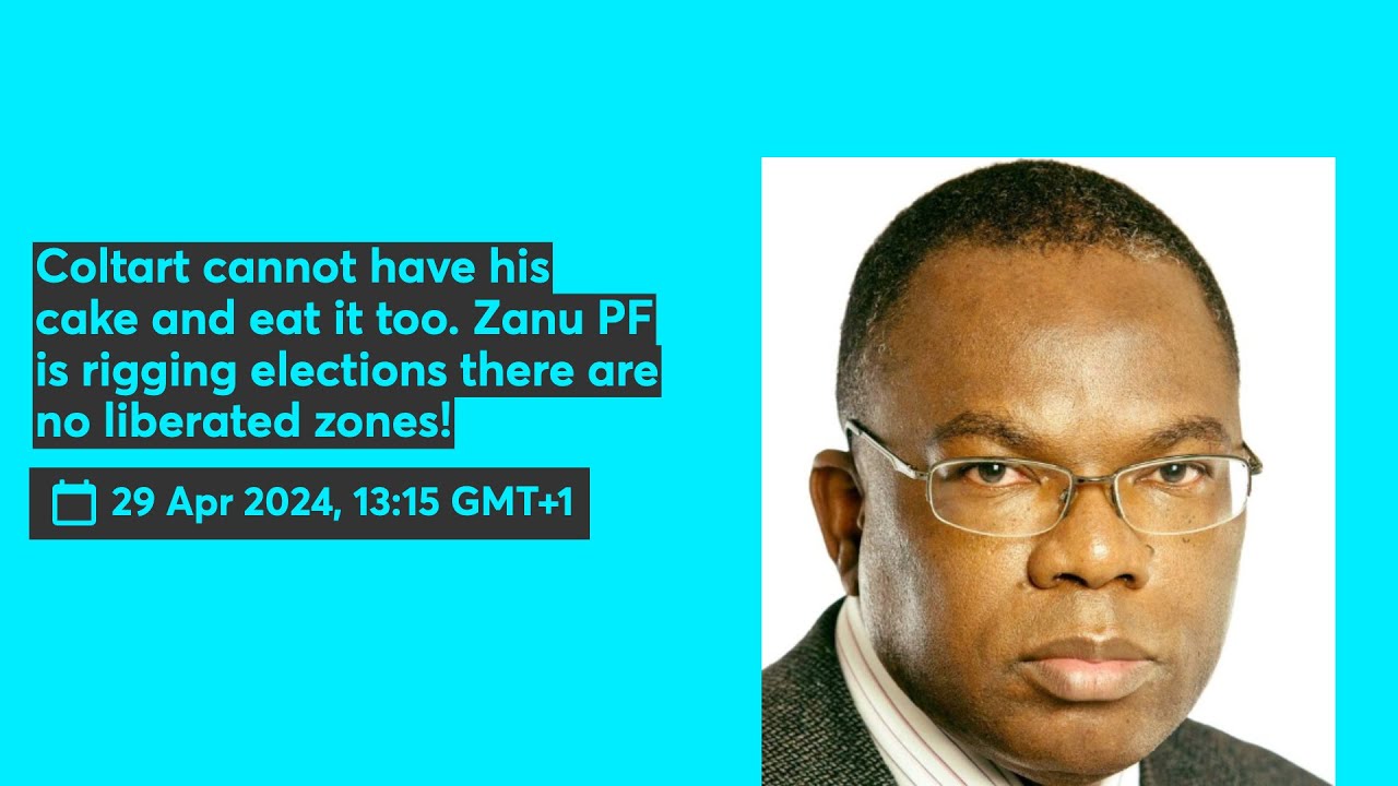 Coltart cannot have his cake and eat it. Zanu PF is rigging elections ...
