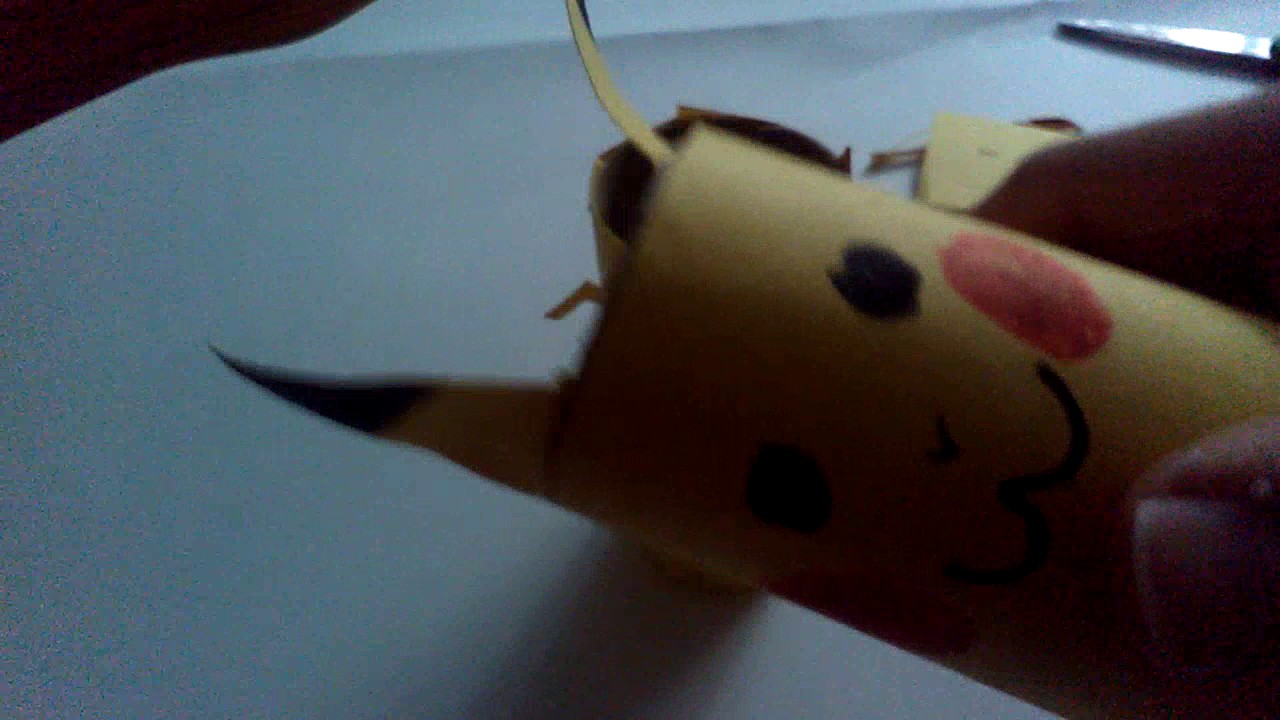 DIY toilet paper roll Pikachu pokemon - YouTube