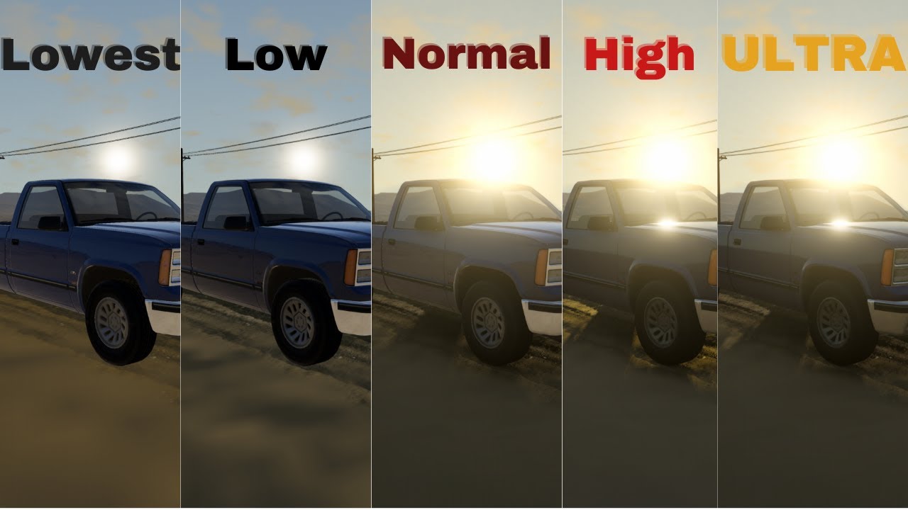 The Great BeamNG Graphics Comparison! - YouTube