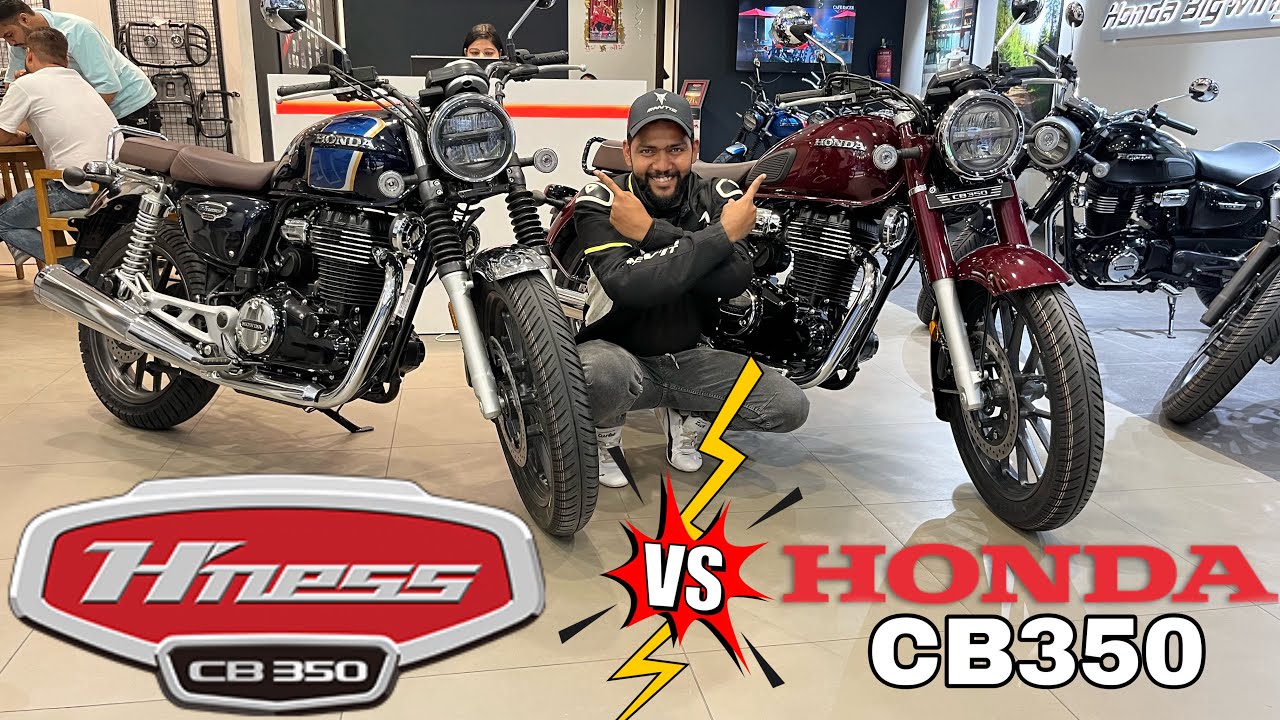 Honda CB350 Vs Honda H'ness CB350 Comparison - YouTube