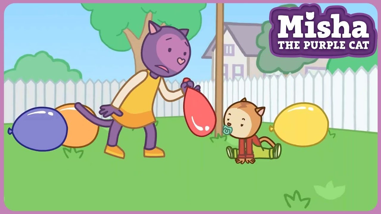 Misha The Purple Cat | English Moral Stories | 27 | Misha's Favourite ...