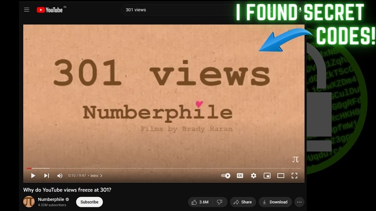 I Watched 301 views video on Youtube - YouTube