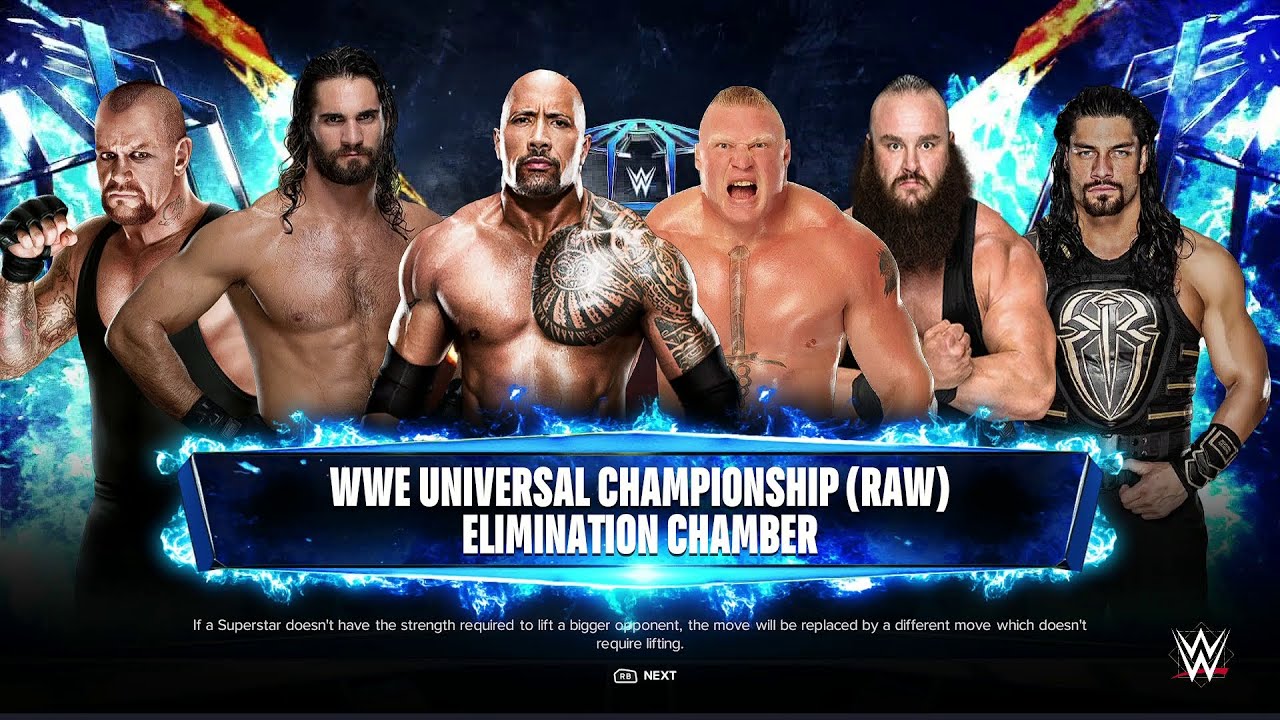 "🔥 WWE 2K24 FULL MATCH — Elimination Chambe — WWE Universal Title Match ...