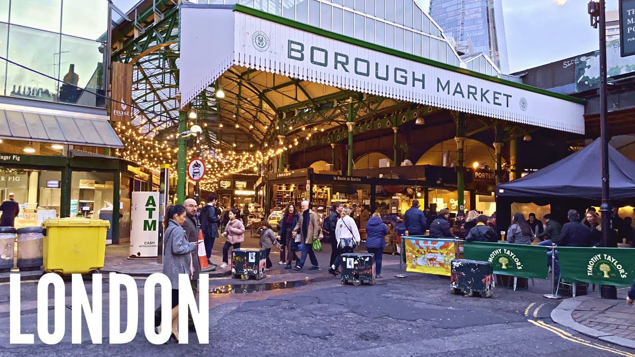 London Borough Market Walk on South Bank | London Walking Tour 4K - YouTube