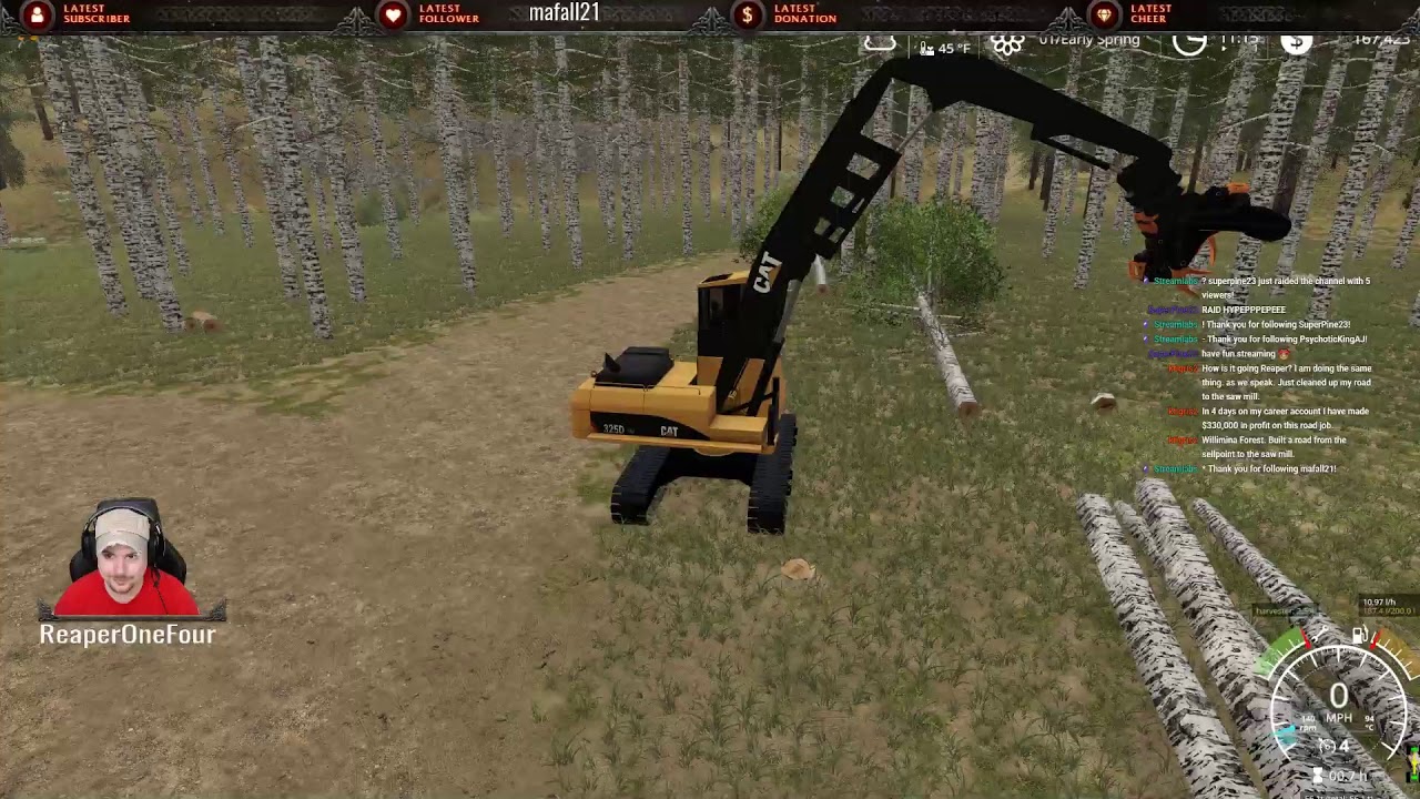 Starting logging career on Black Mountain.......come chill while we do ...