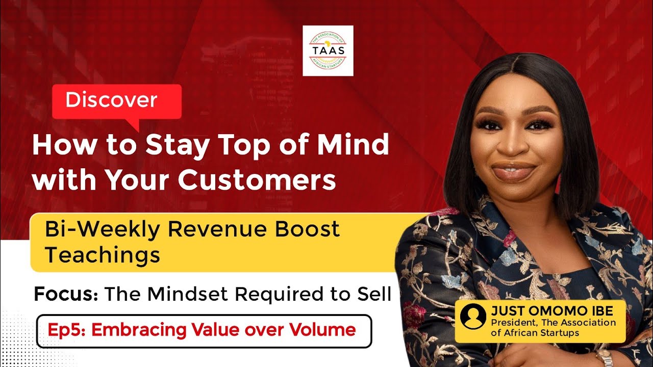 Ep 5: Embracing Value over Volume | The Mindset Required to Sell - YouTube