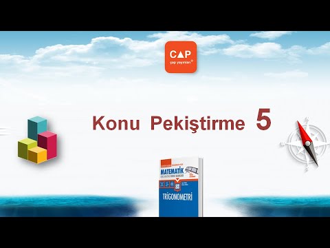 Çap Yayınları Trigonometri Konu Anlatımlı Soru Çözümleri - (Sayfa 33) Konu Pekiştirme 5