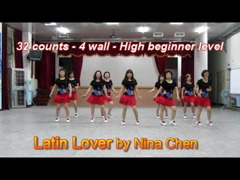 Latin Lover - Line Dance (by Nina Chen) - YouTube