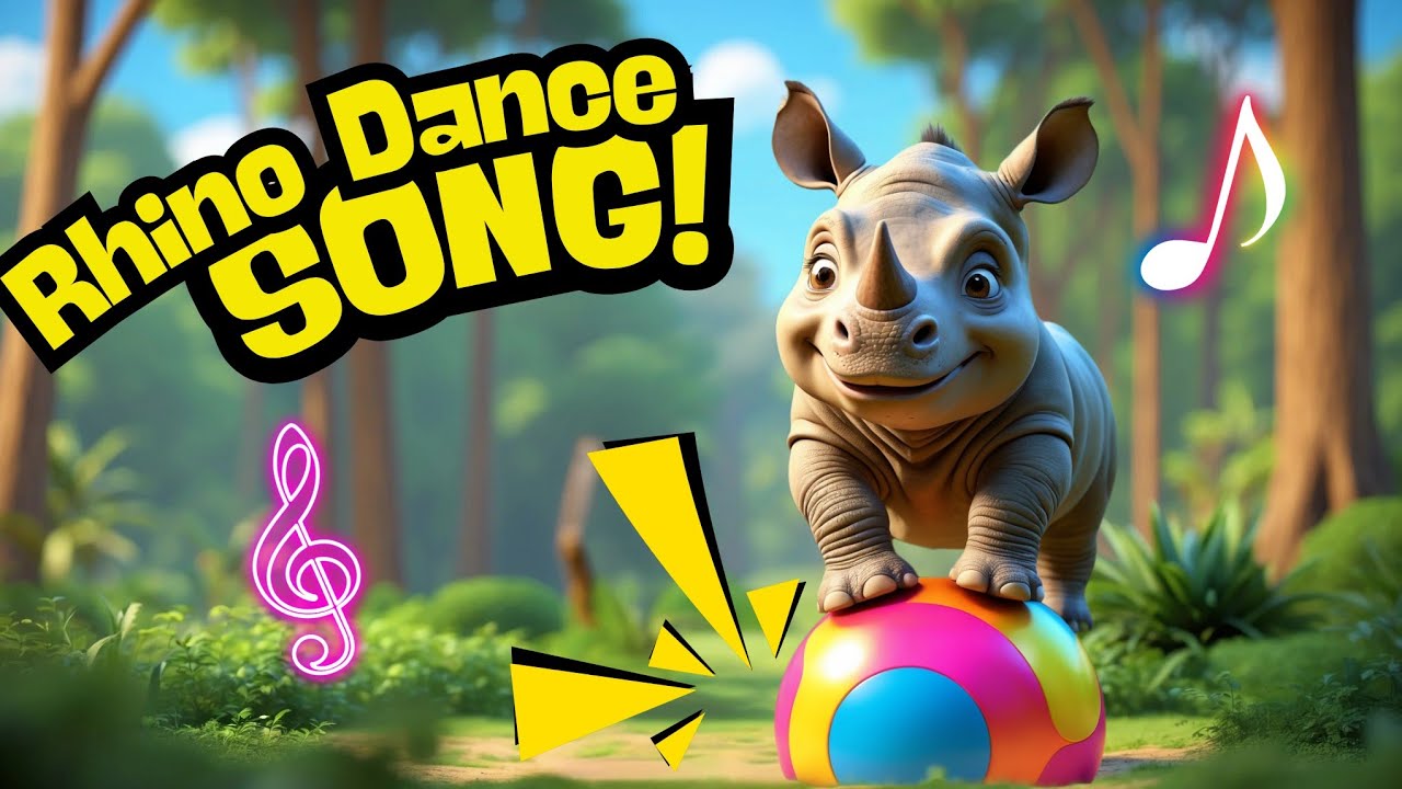 Stomp & Snort! 🦏🎵 A Fun Rhino Song for Kids in the Jungle! - YouTube
