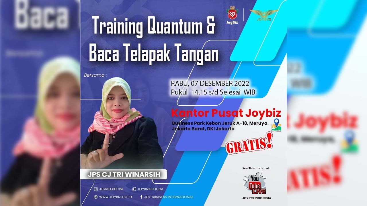 Training Quantum & Baca Telapak Tangan - JPS CJ TRI WINARSIH - YouTube