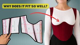Draft a Perfect Underbust Corset Pattern from Scratch | Perfect Fit!