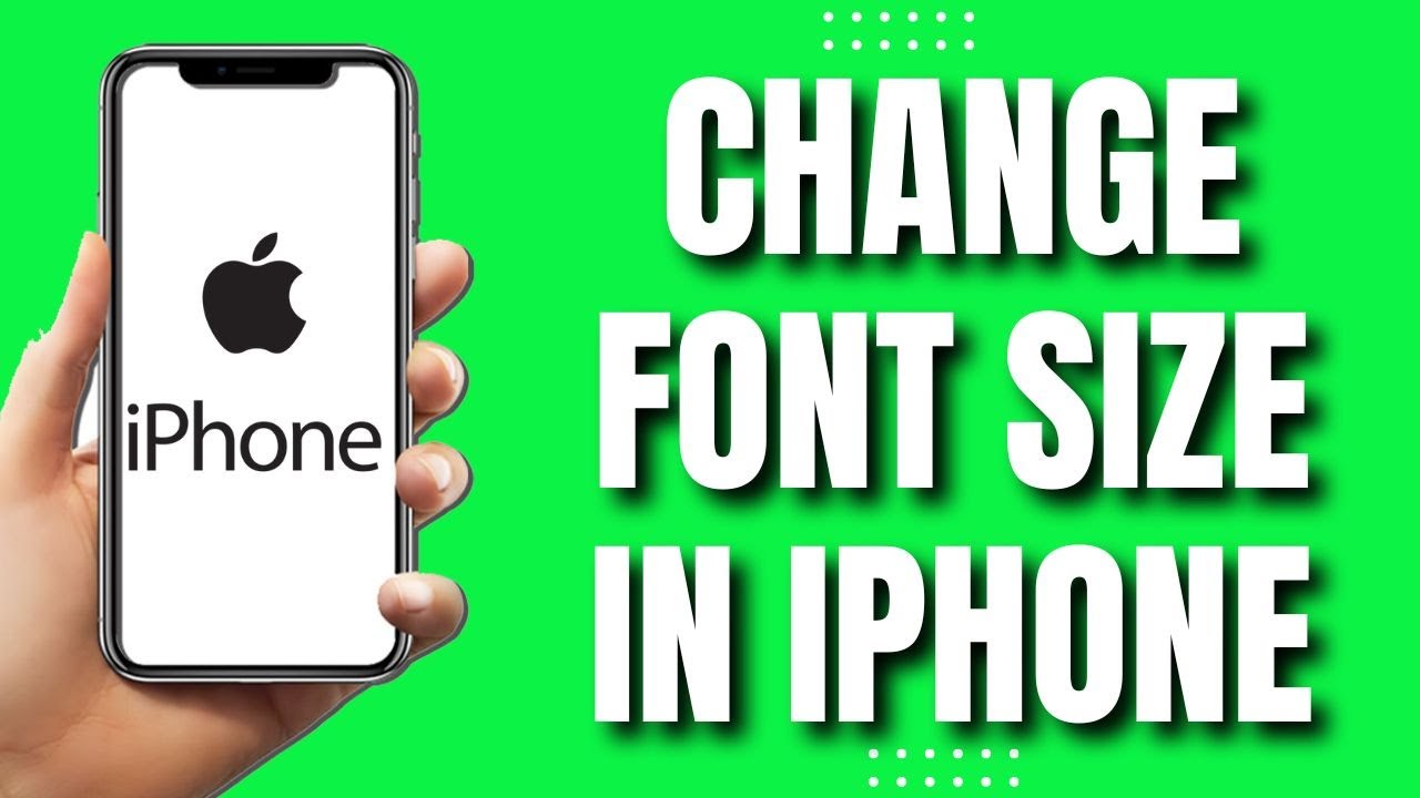 How to Change Font Size on iPhone (QUICK 2023) - YouTube