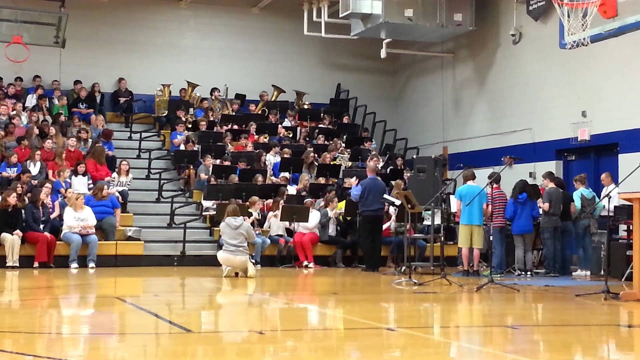 West Wilson Middle School Band Armed Forces March - YouTube