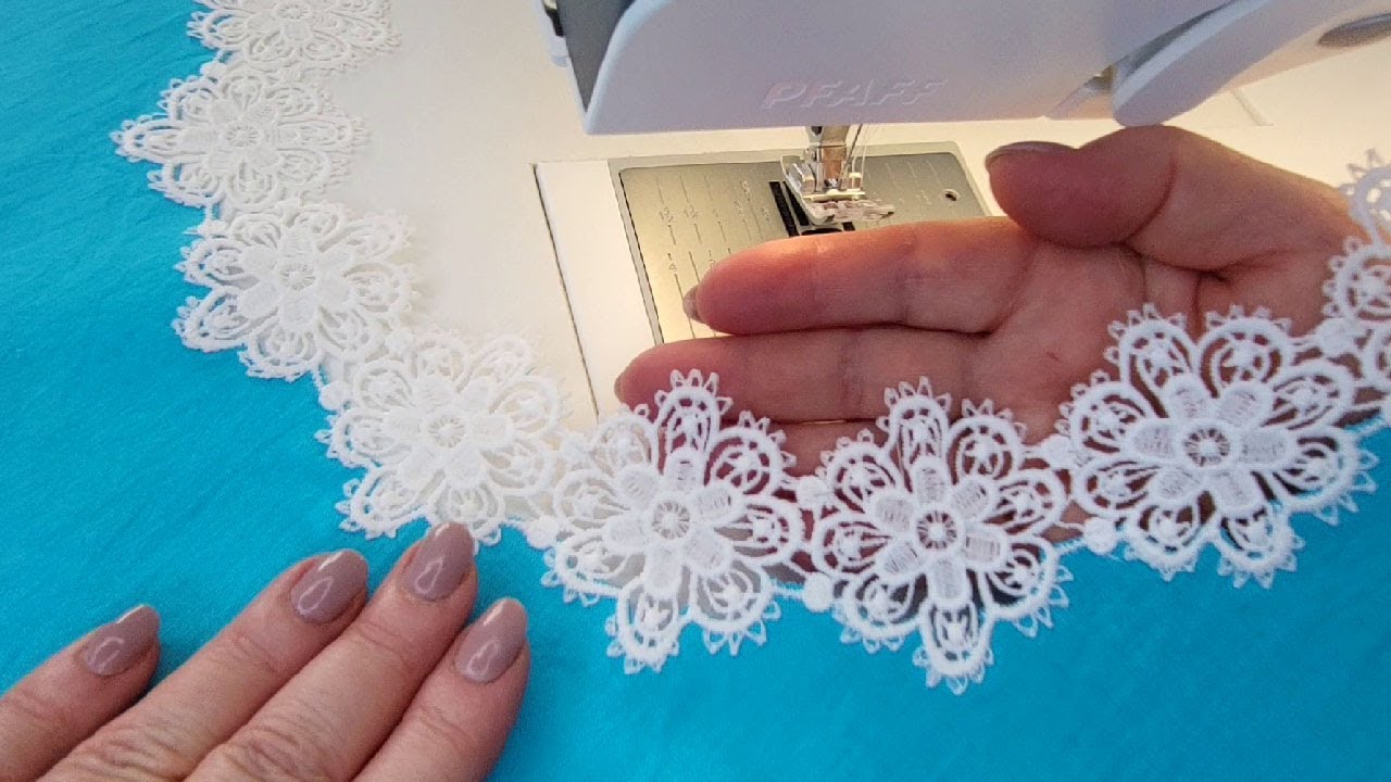 👌A clever trick. You'll want to know the secret of this lace sewing ...
