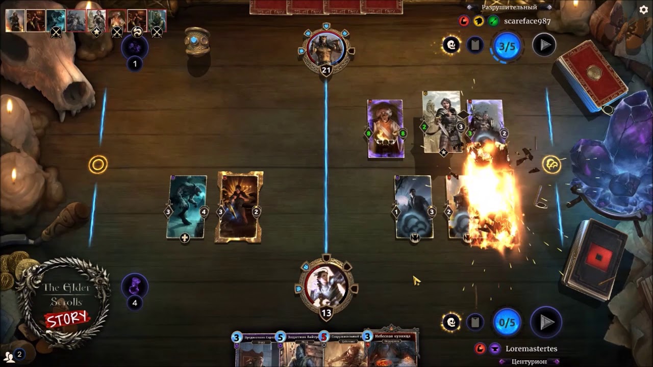 TES:Legends гайд! Тематические колоды - "Благословение Хирсина" - YouTube