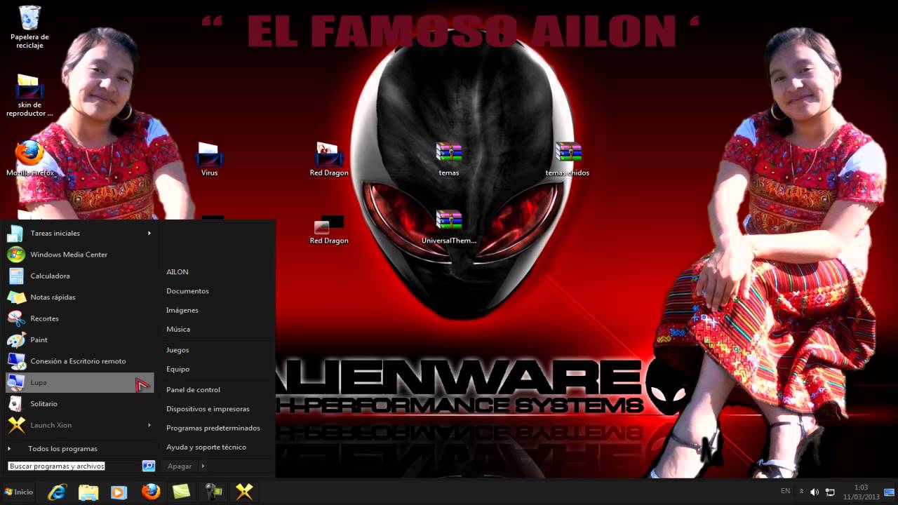 como instalar temas chidos para windows 7 2013 - YouTube