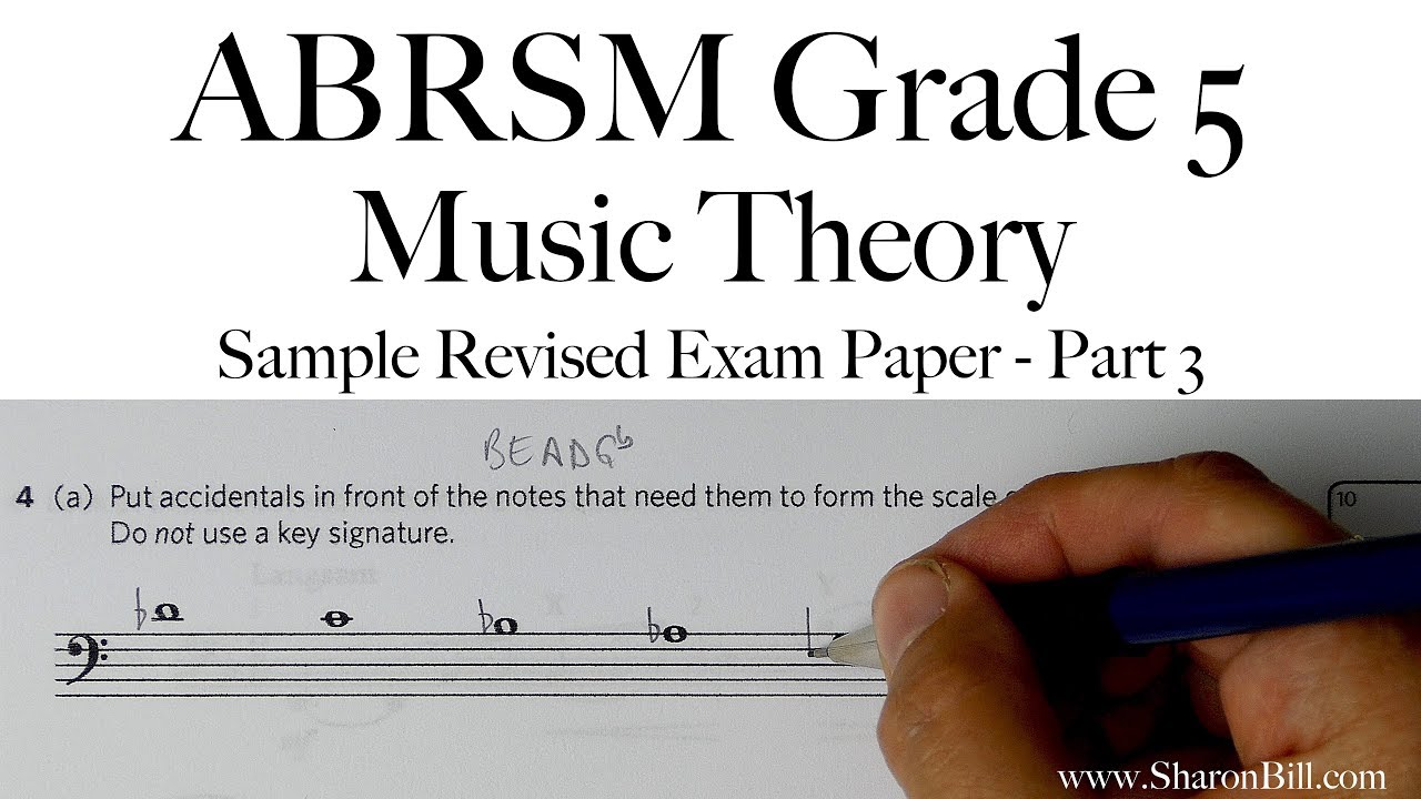 ABRSM Music Theory Grade 5 Sample Revised Exam Paper Part 3 with Sharon ...