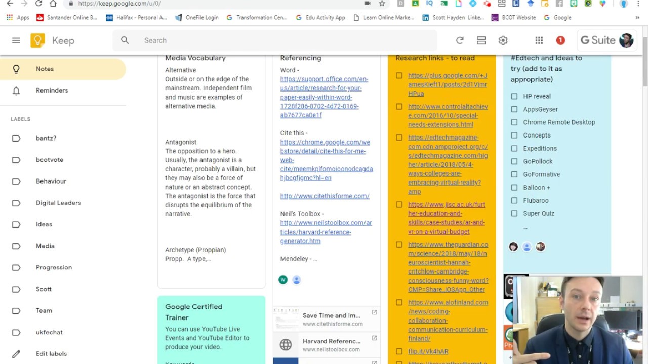 Google Keep as a Note-Taking tool - YouTube