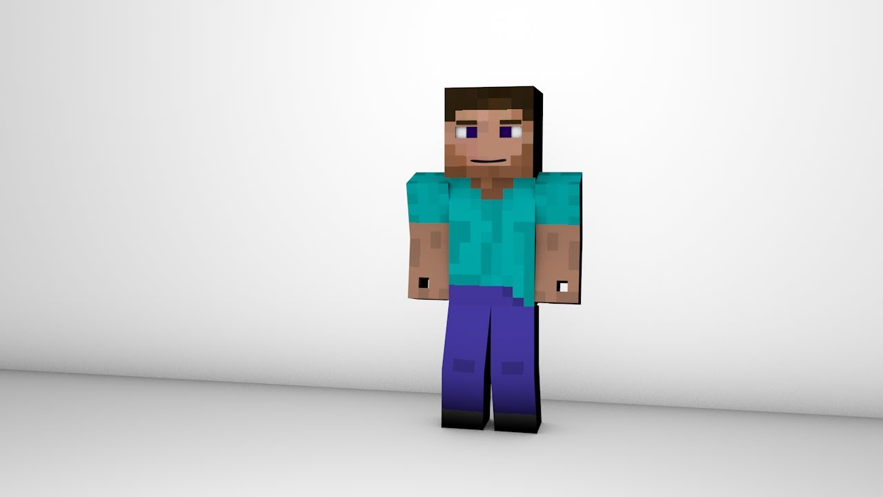Cinema 4D - Free Minecraft Steve Rig - YouTube