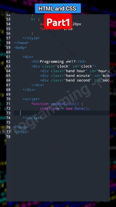 Analog Watch Design Part 1 Developer Programming Javascript Html Coding Css Webdevelopment💻🌐