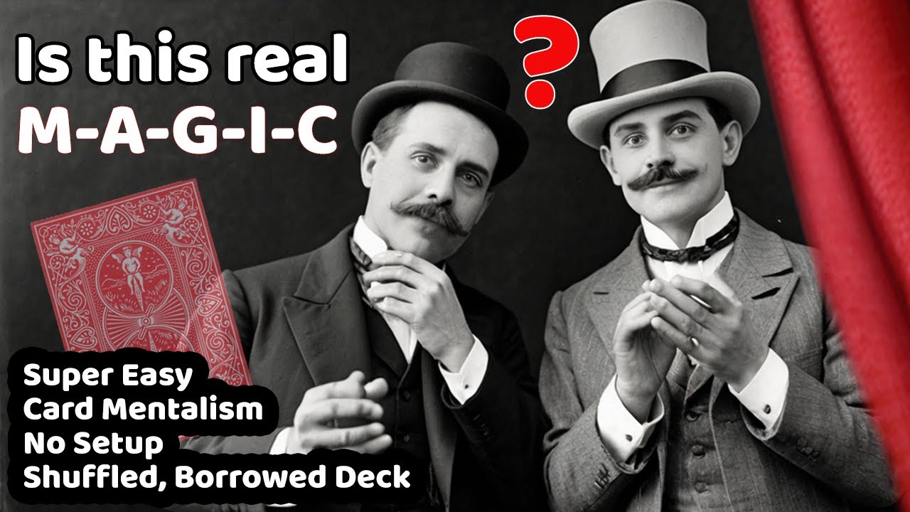 No Set-Up, Easy-to-Do, Card Mentalism Magic Trick that Looks Like Real ...