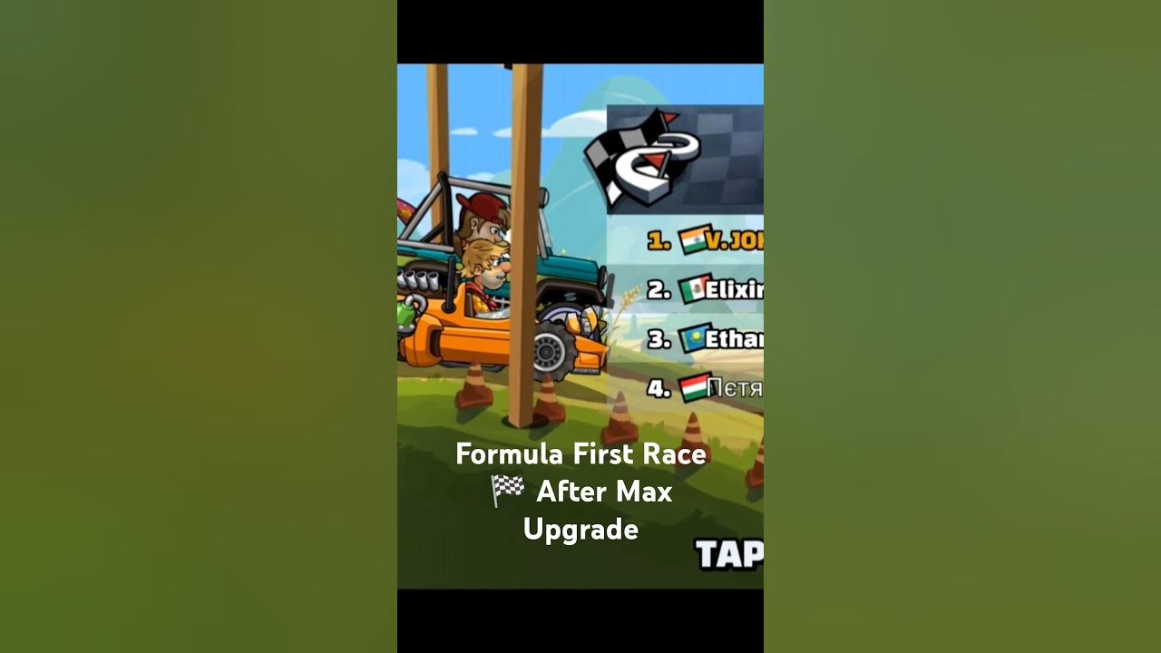 Formula Vehicle First Race After Max Upgrade - Hill Climb Racing 2 (HCR2) - YouTube
