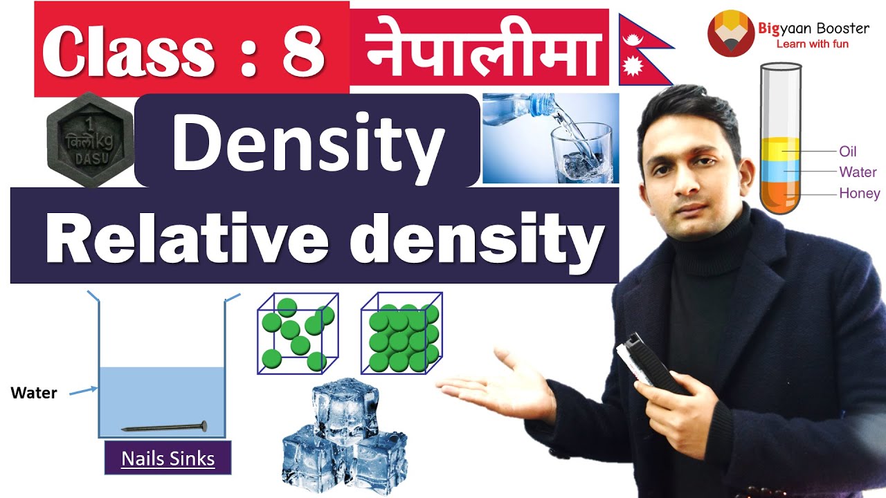 Density and Relative density || Class : 8 || Formulae and Units ...